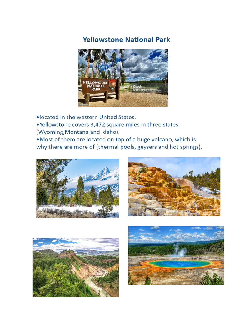 Yellowstone: Geysers, Trails, Wildlife | PDF