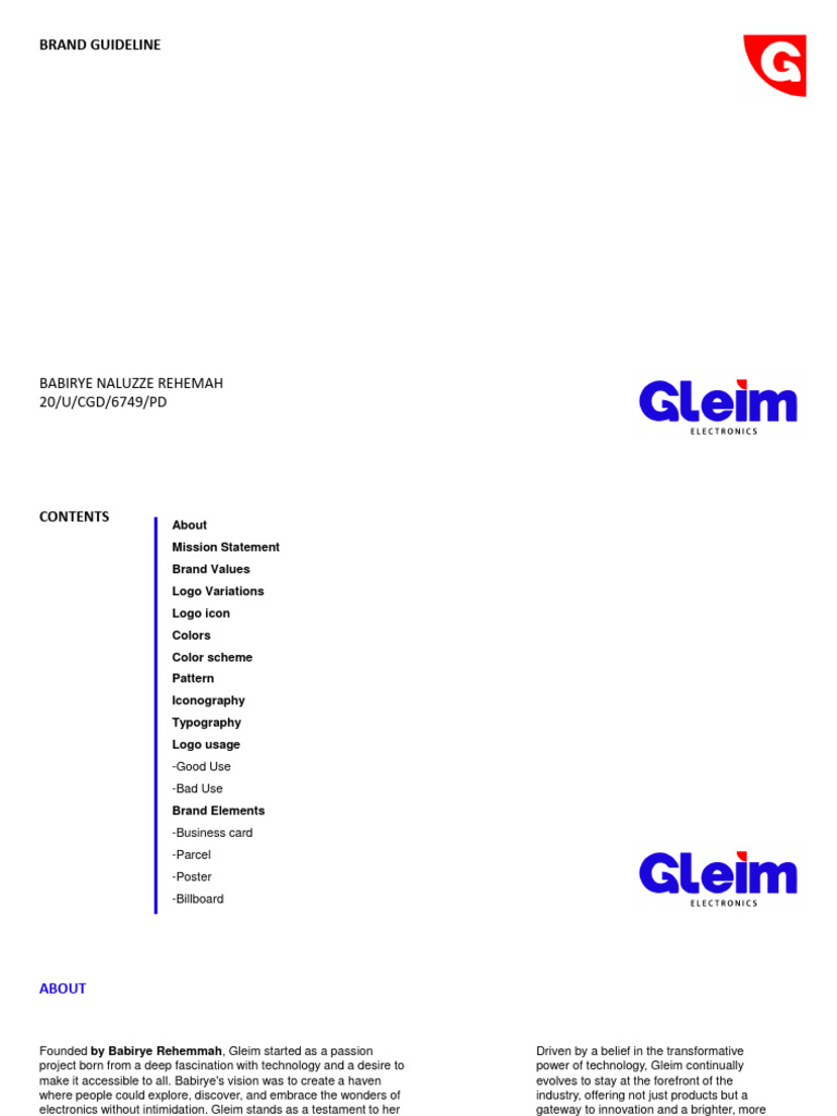 Gleim Guideline | Download Free PDF | Logos | Brand