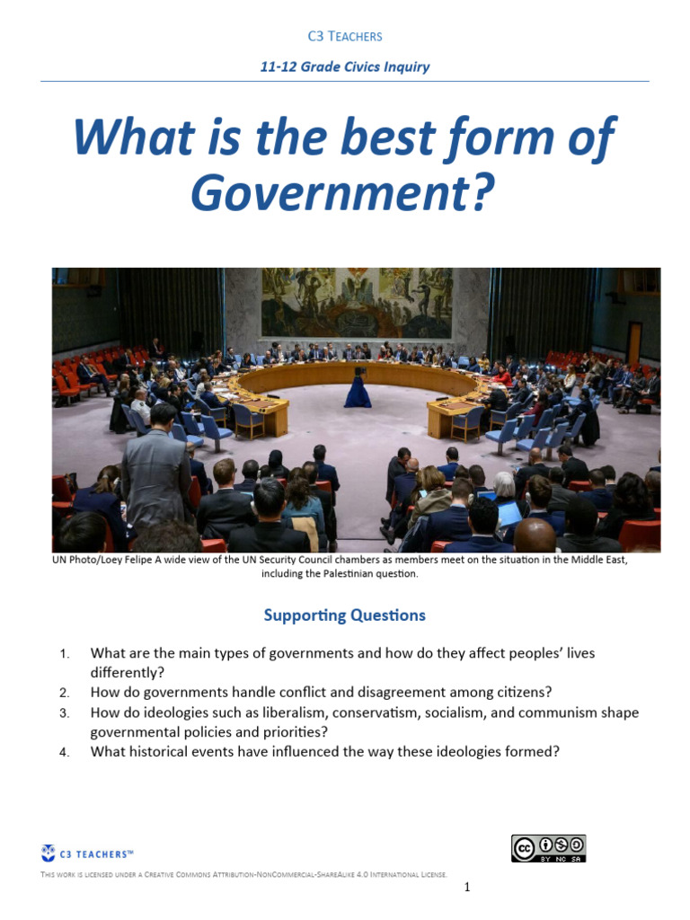 Intro To World Govt Unit c3 | PDF | Individualized Education Program ...