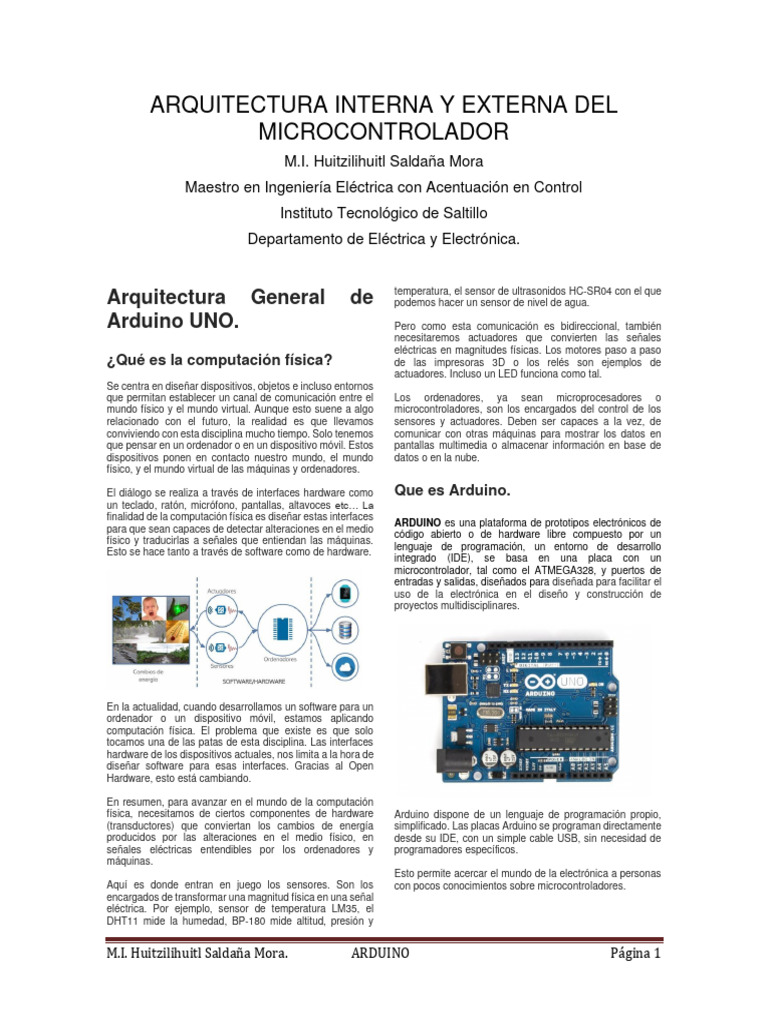 Arquitectura Arduino UNO HSM Rev 4 | PDF | Arduino | Entorno de ...