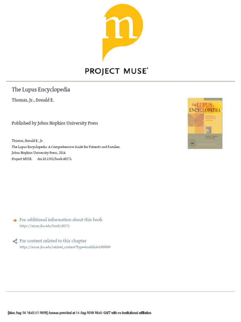 Project Muse 49271-1909909 | PDF | Autoimmune Disease | Immune System
