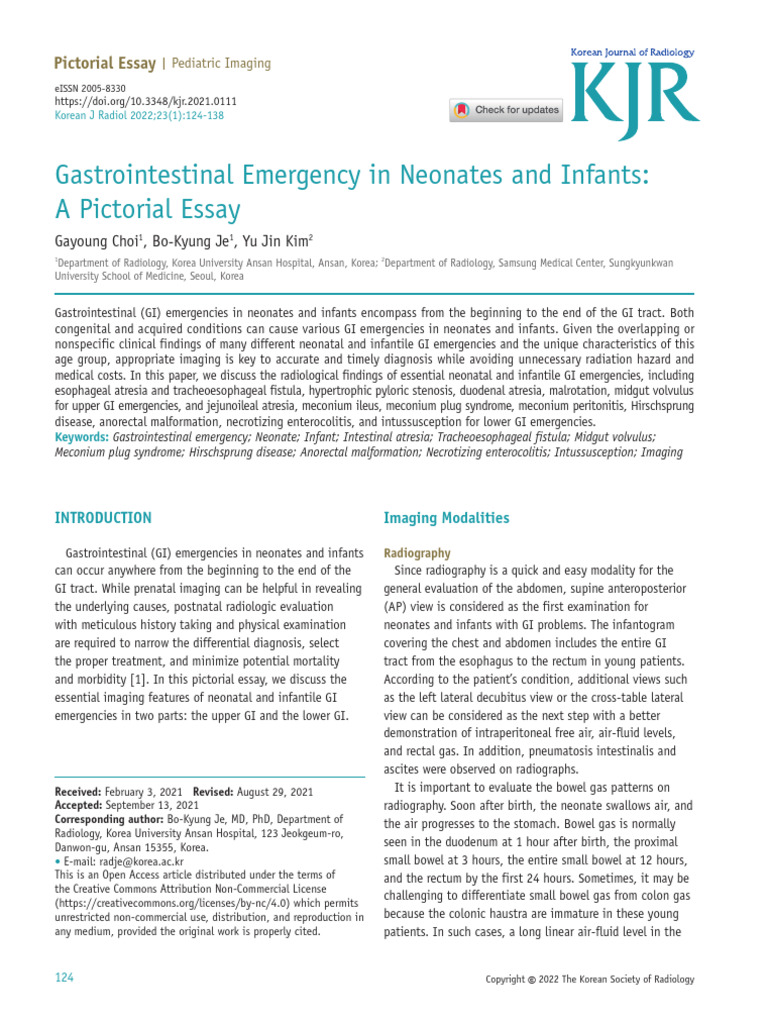 Gastrointestinal Emergency in Neonates | PDF | Digestive Diseases ...
