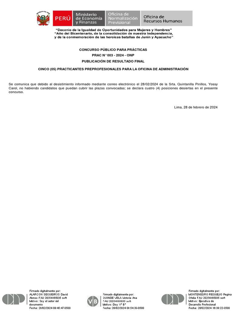 Res. Final. Desistimiento - PRACT 003[R][R][R] | PDF