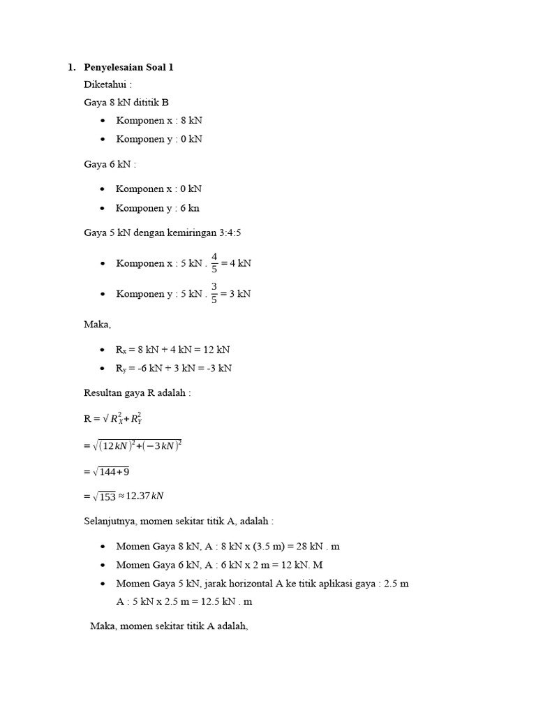 Uts Statika Struktur | PDF