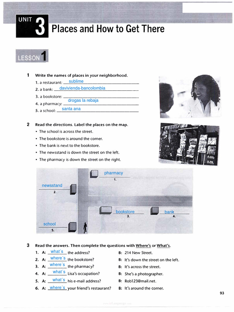Workbook unit 3 | PDF
