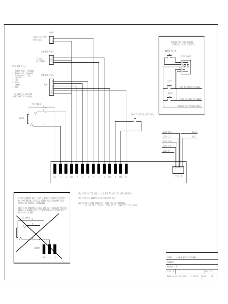 2600rgb Wiring | PDF | Telecommunications | Broadcast Engineering