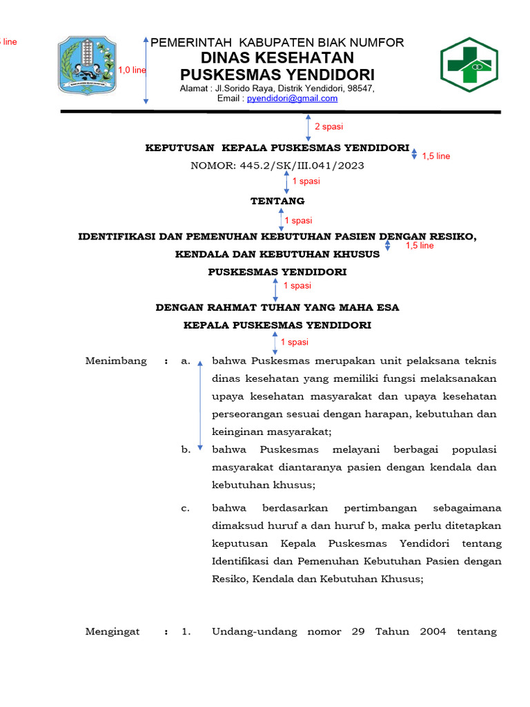 Contoh Master SK | PDF