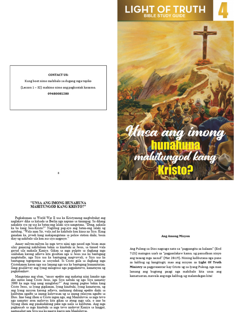 4 Unsa Imong Hunahuna Kang Kristo | PDF
