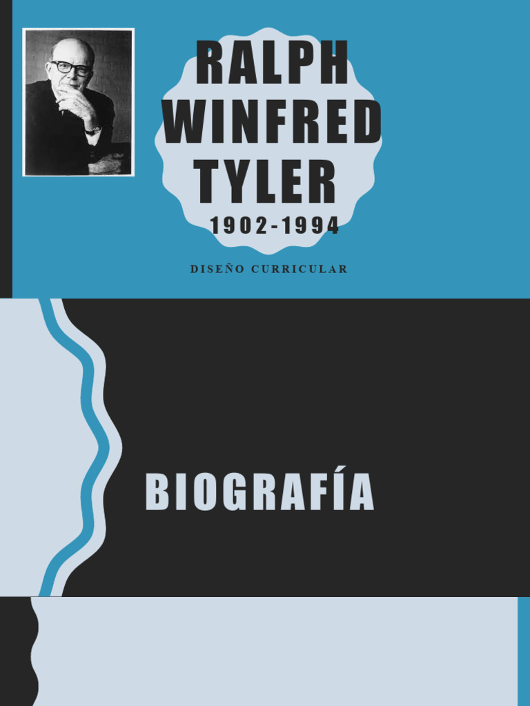 Ralph Winfred Tyler | PDF | Plan de estudios | Evaluación