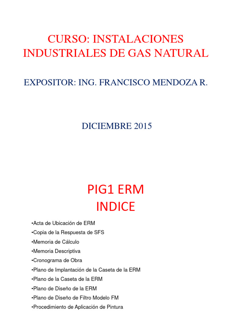 Curso Erm Doble Rama-2 Gas Natural | Descargar gratis PDF | Ingeniería ...