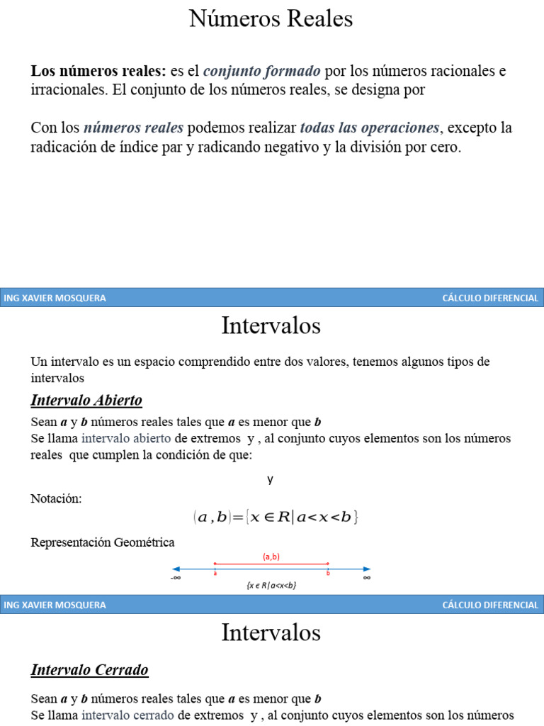 2.1 Intervalos Desigualdades e Inecuaciones Lineales | Descargar gratis PDF | Desigualdad ...