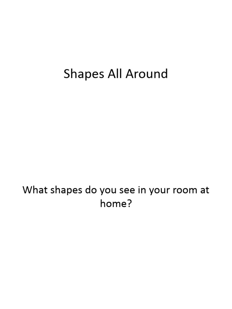 Shapes All Around | PDF