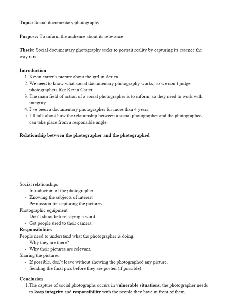 Copia de Copia de Example of an Informative Speech Outline | PDF