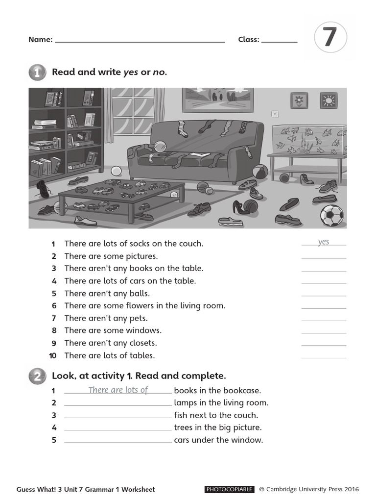 Guess What 3 AE Unit 7 Grammar Worksheet | PDF