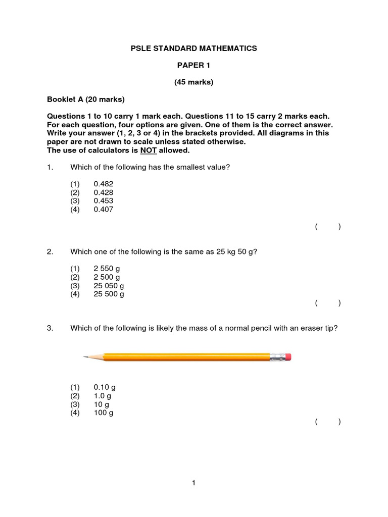 PSLE Math Exam Prep | PDF | Area | Cupcake