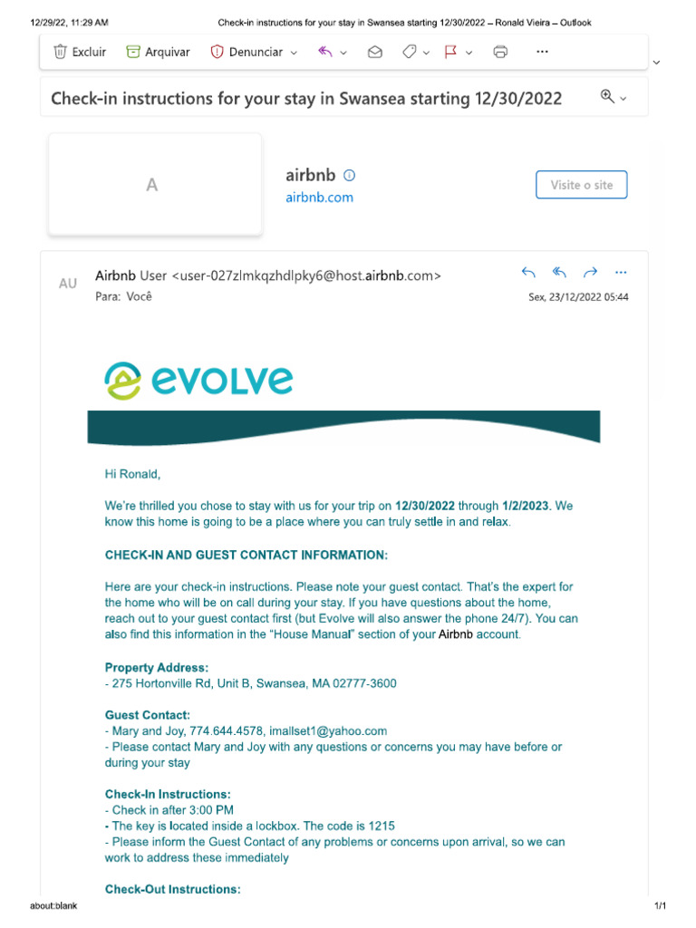 Checkin Instructions | PDF