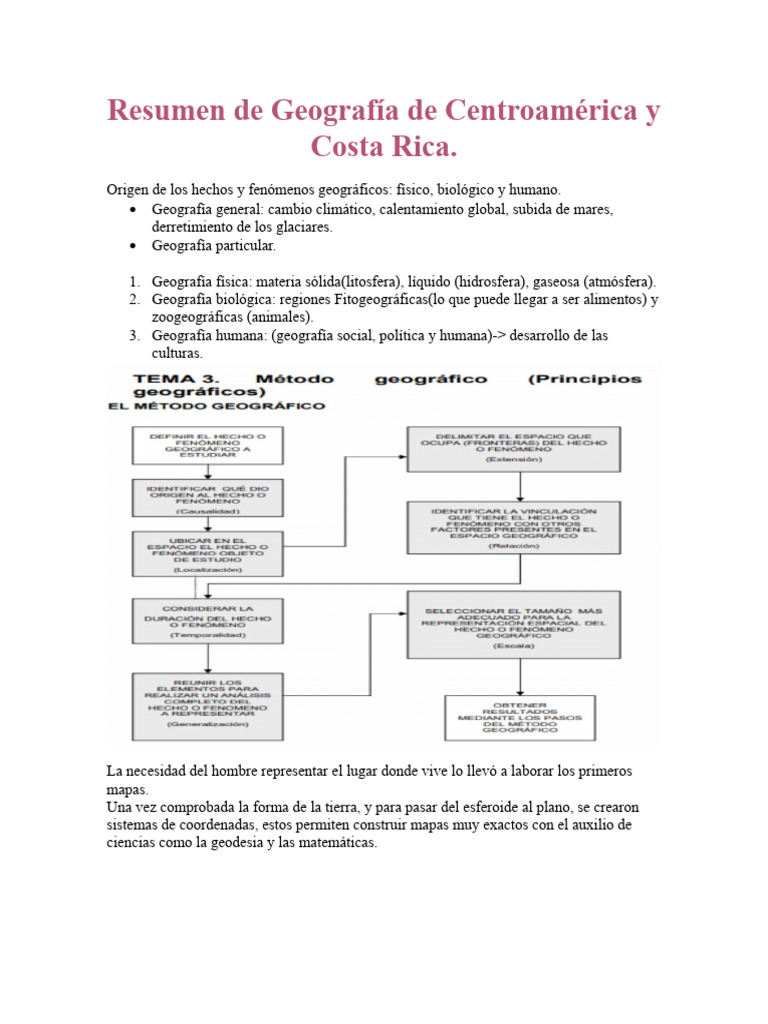 Geografía de Centroamérica y Costa Rica | PDF | Mapa | Ciencias de la ...
