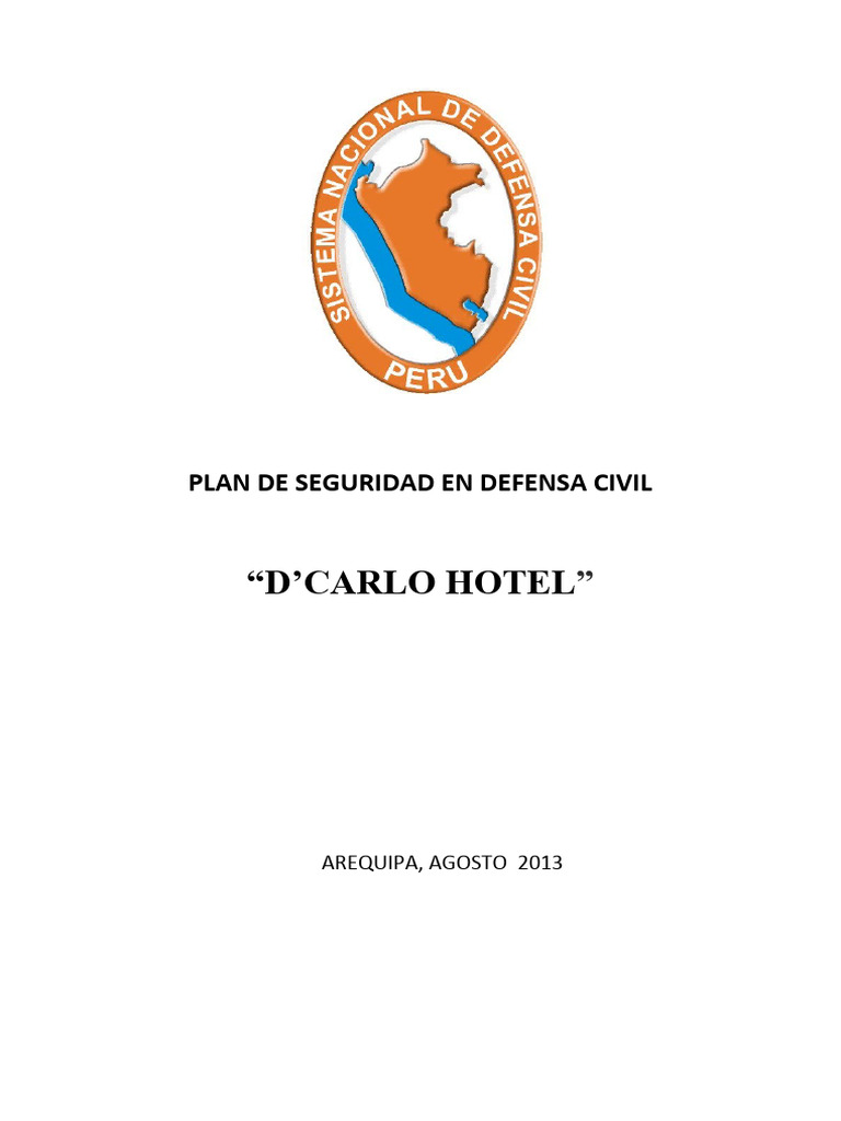 Documento Plan de Seguridad | PDF | Hotel | Riesgo