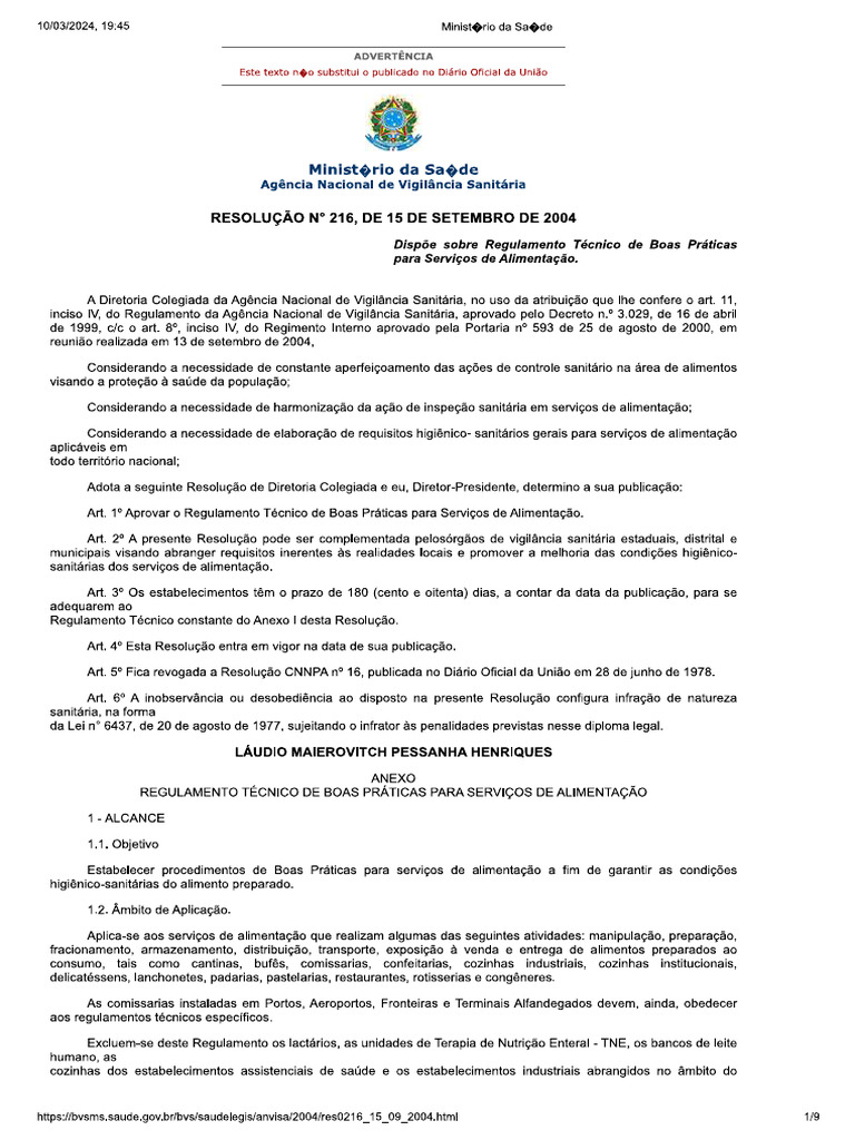 RDS 216 - 2004 - Rs | PDF