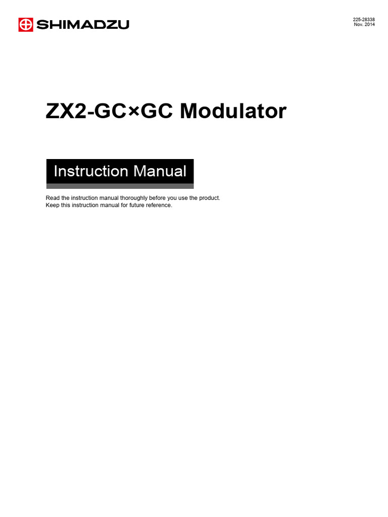 ZX2-GC×GC_IM_01 | PDF | Valve | Chromatography