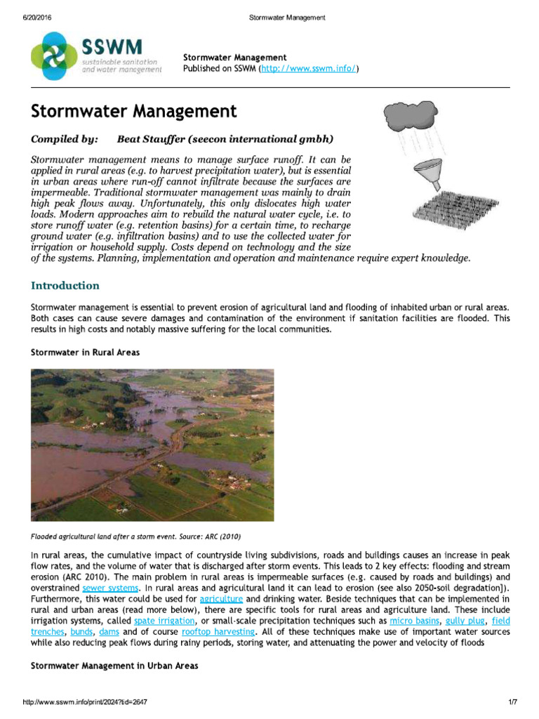 Stormwater Management | PDF