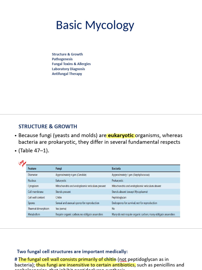 7.basic Mycology | PDF | Fungus | Mycotoxin