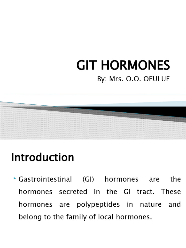 Git Hormones | PDF | Pancreas | Stomach