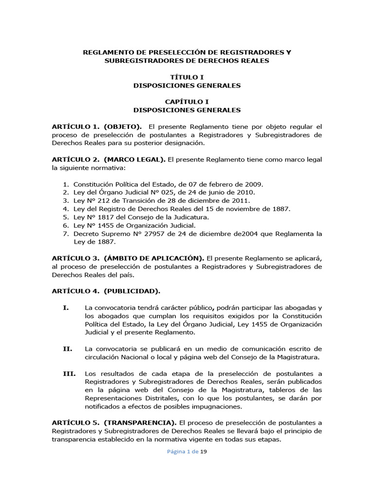 Reglamento de DDRR VIGENTE | PDF | Titulo academico | Judicaturas