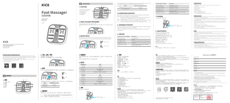 Kica mg01 Manual en | PDF | Flash (Photography) | Massage