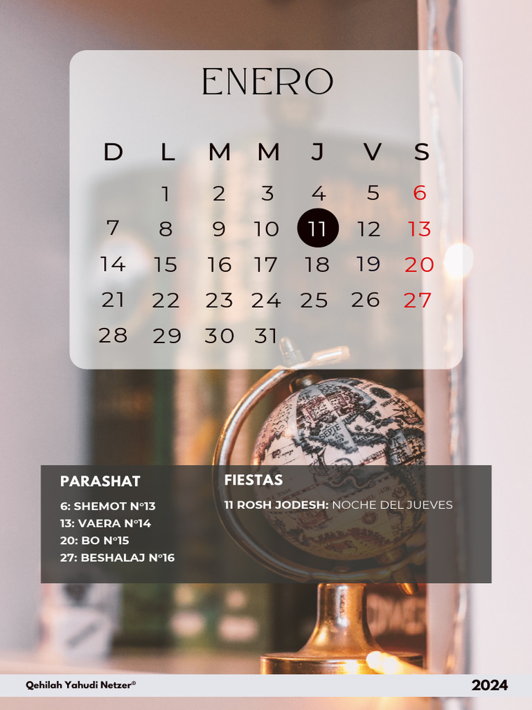Almanaque 2024 Oficial | PDF | Días santos judíos | Observancias judías
