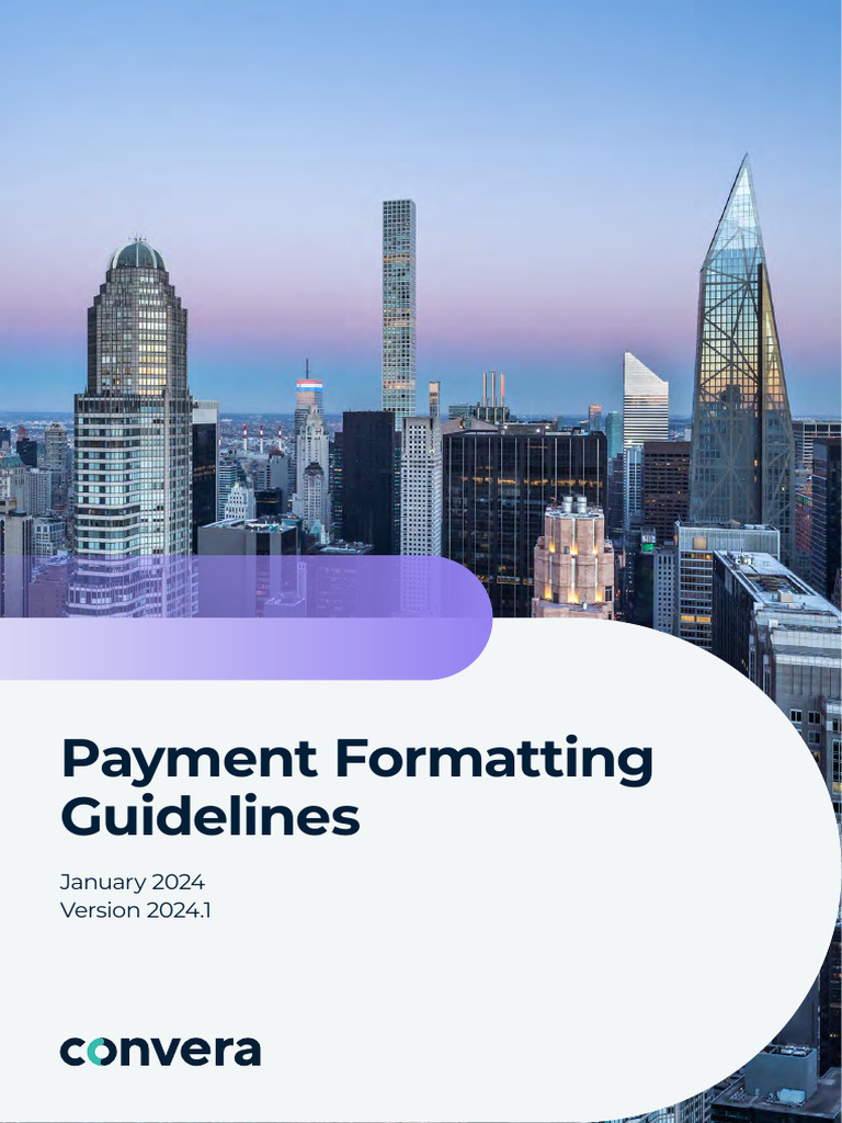 Convera Payment Formatting Guidelines | PDF
