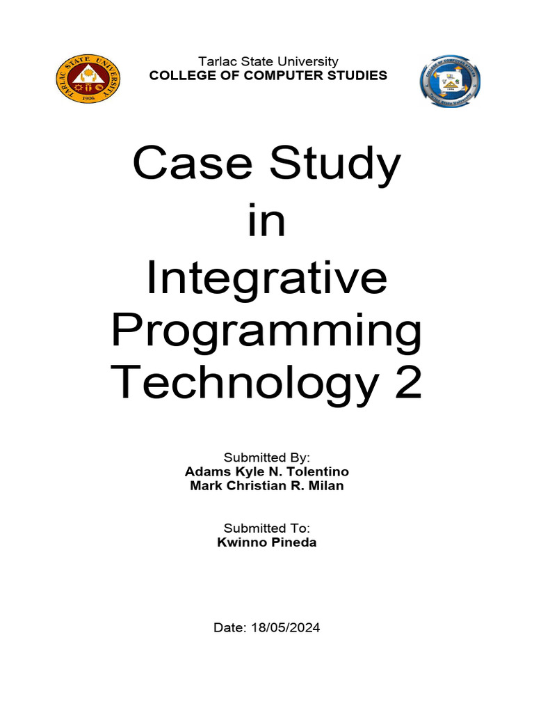 IPT2 Case Study Final 2023 2024 | PDF | Analytics | Computing