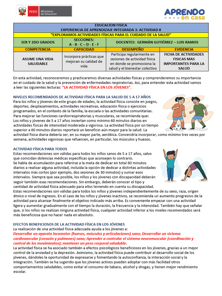 Exp 3 - Actividad 8 | PDF | Flexibilidad (anatomía)