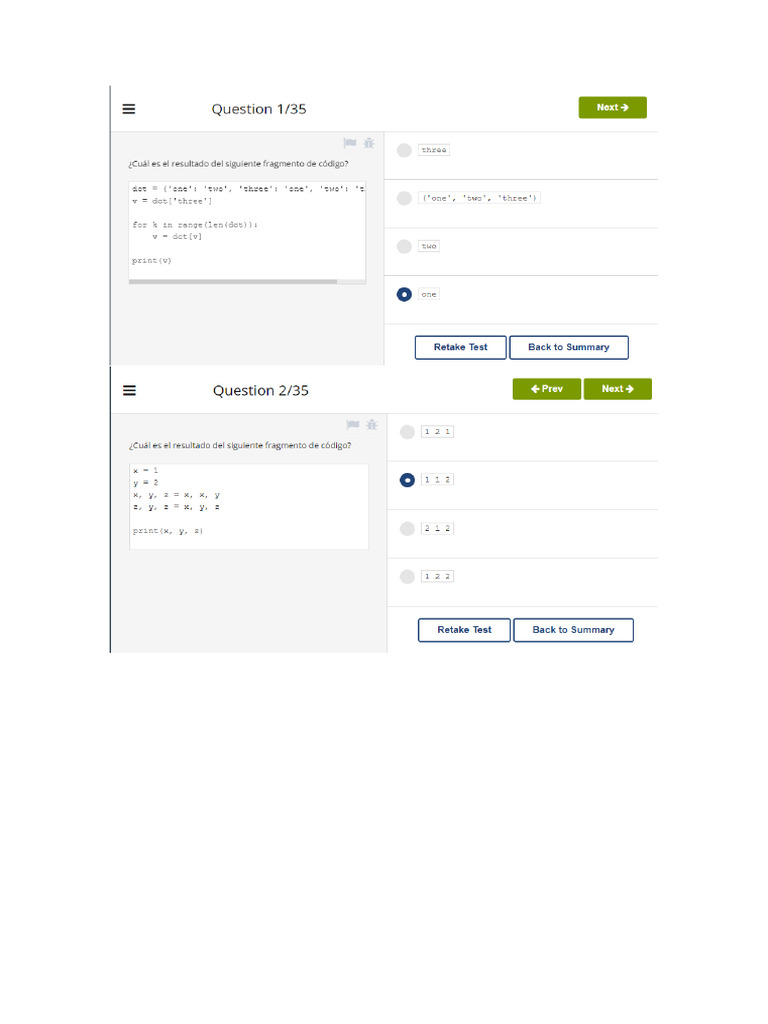 Examen Parcial 1 Python | PDF