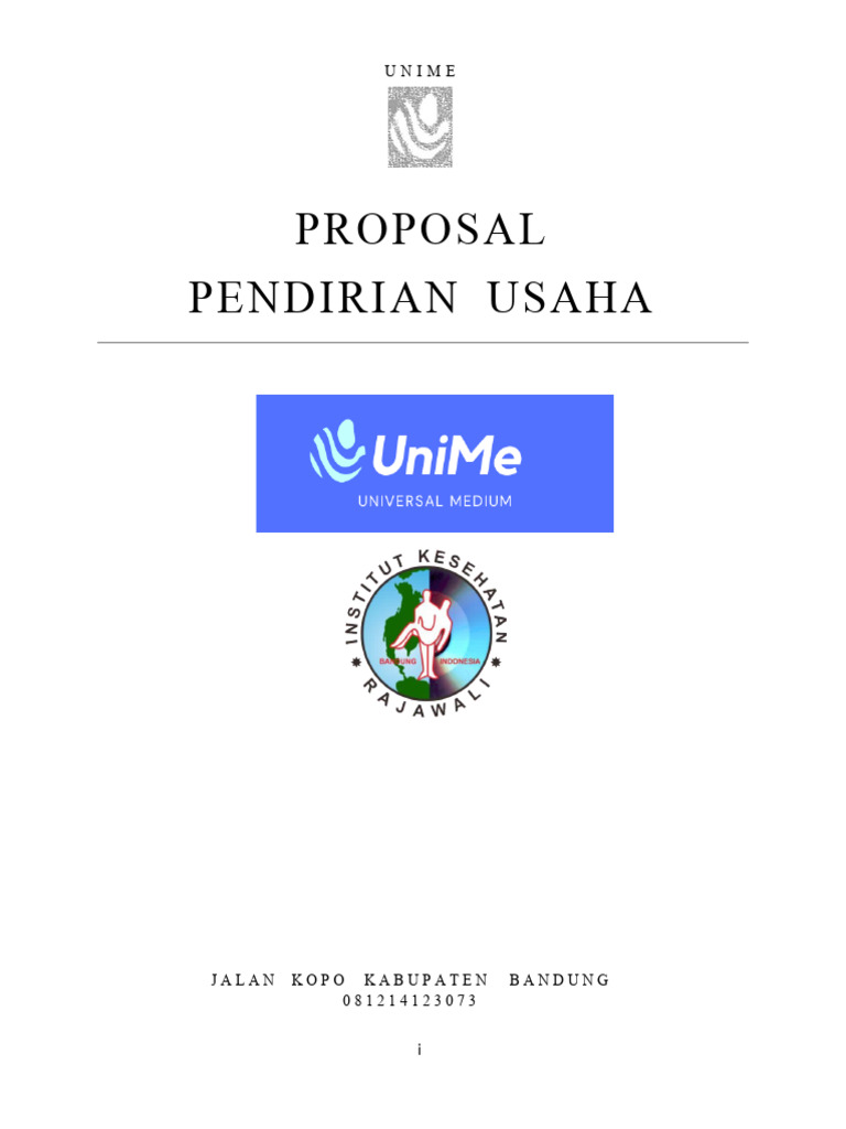 Contoh Proposal Perencanaan Bisnis | PDF | Bisnis | Pengelolaan Keuangan & Uang