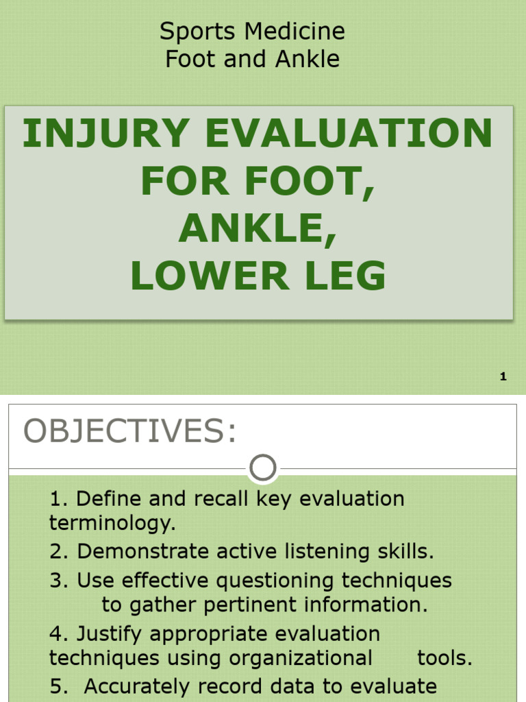 Sports Medicine Foot and Ankle Part VI PowerPoint DH9W1qp | PDF ...