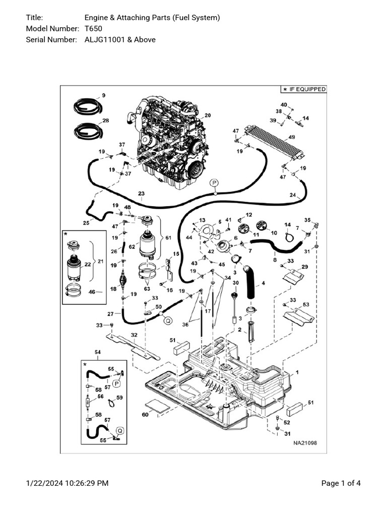 Engine & Attaching Parts (Fuel System) - T650 | PDF | Screw | Engines