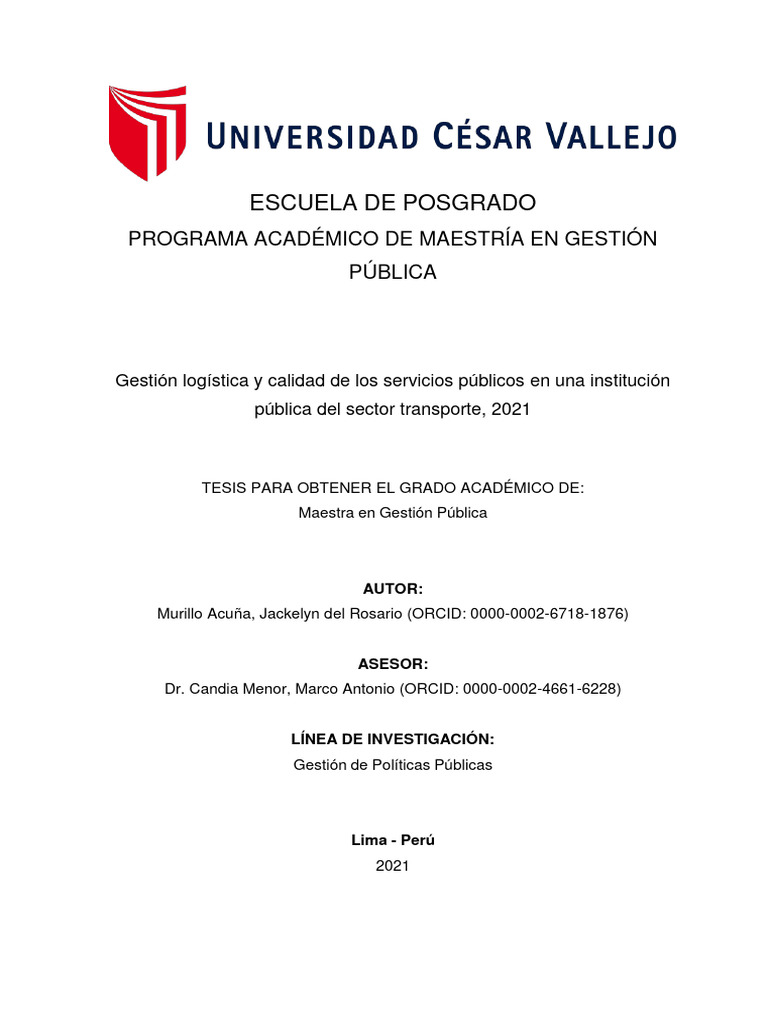 Murillo AJR-SD | PDF | Logística | Metodología de encuesta