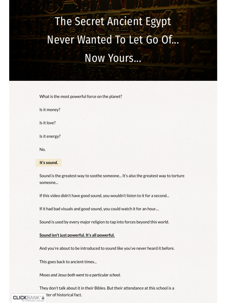 The Secret Ancient Egypt | PDF | Moses | Knowledge