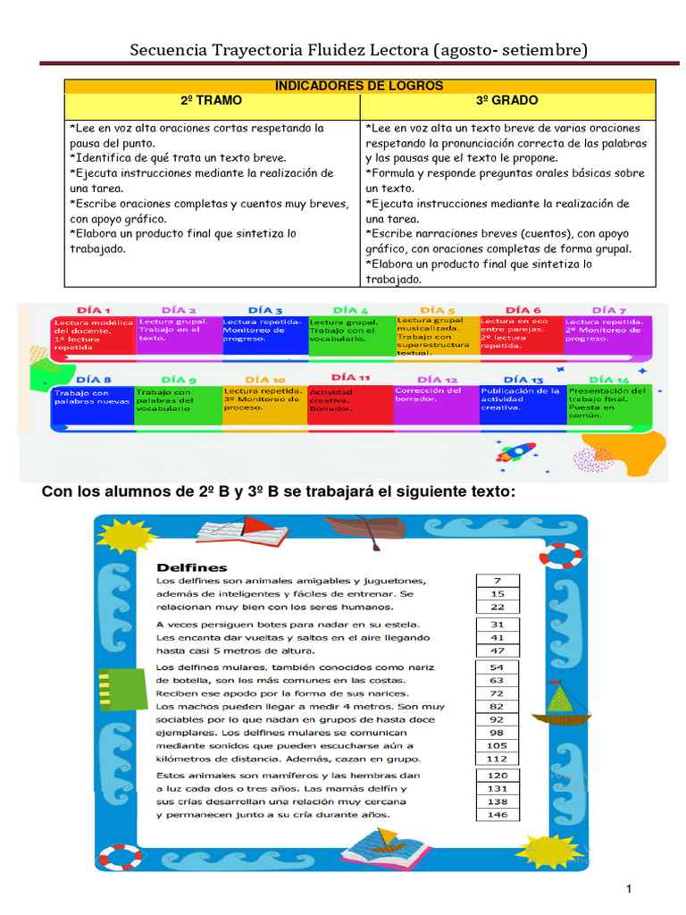 Fluidez Lectora en 2º y 3º Grado | PDF