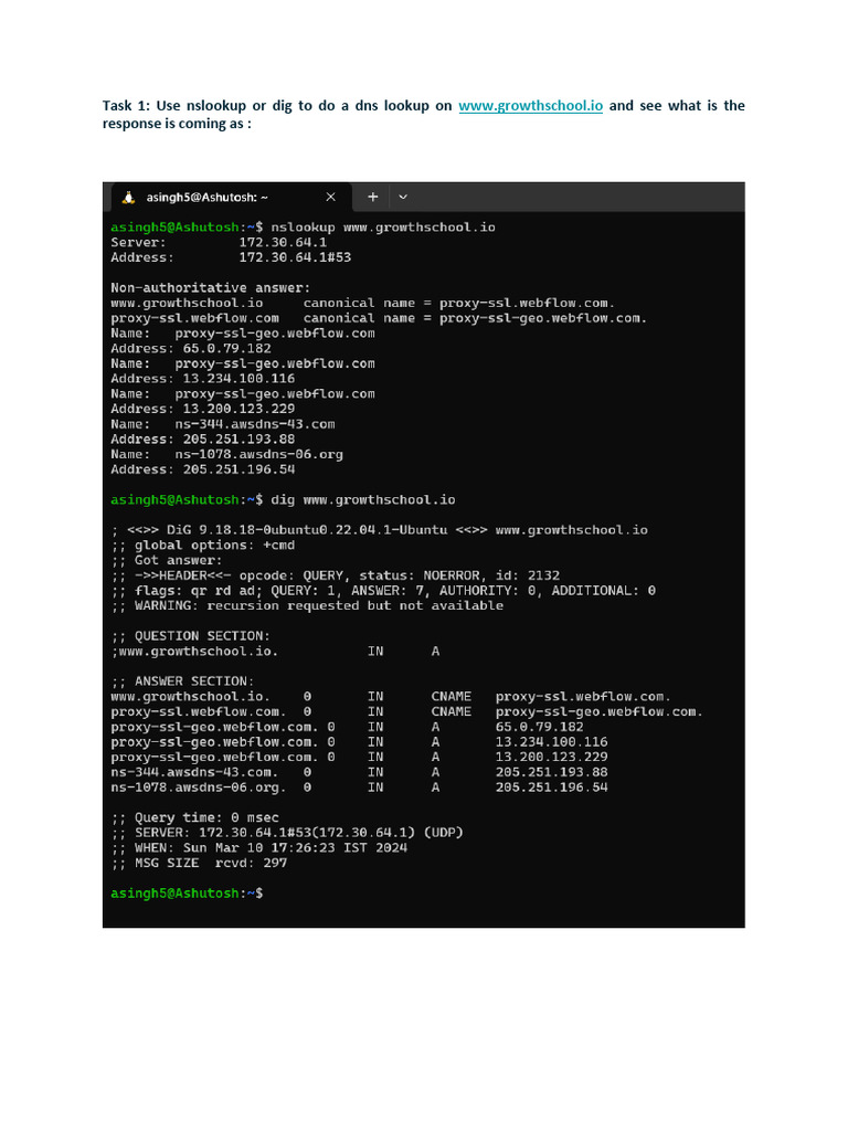 Netwroking Basics Assigment | PDF