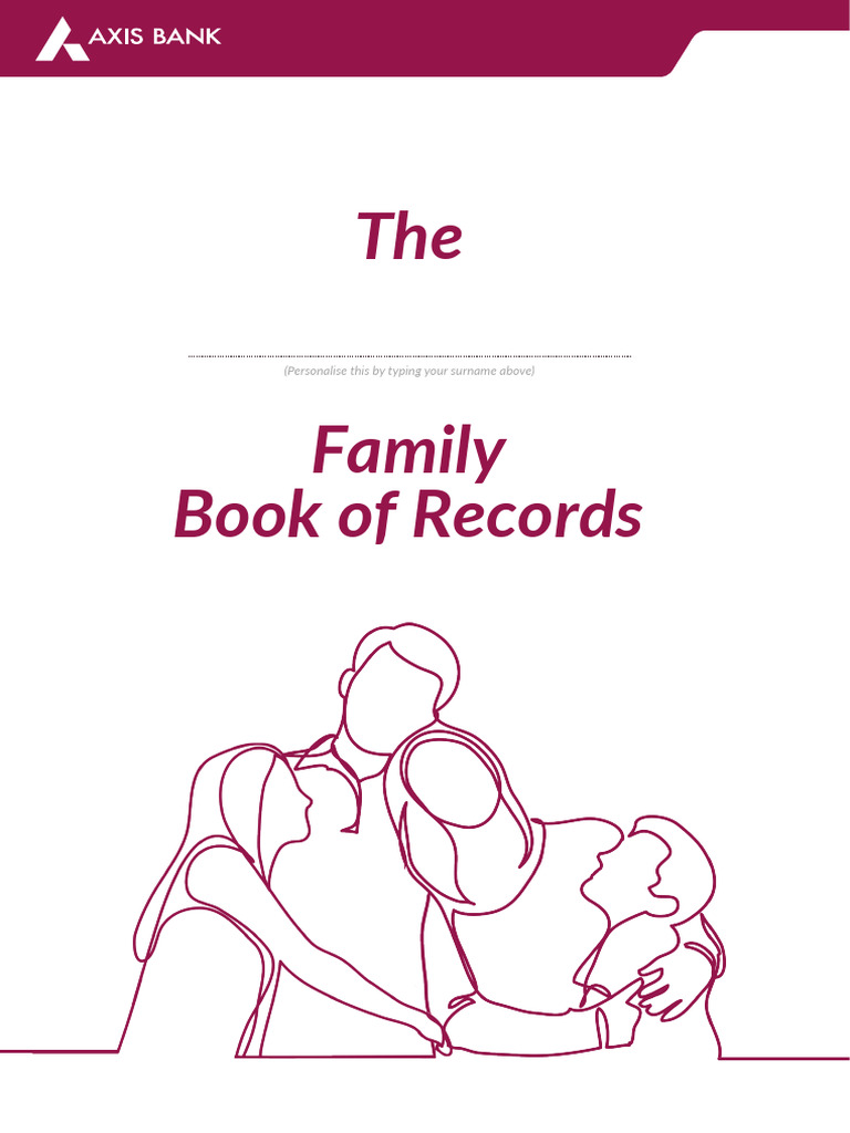 Axis Family Book of Records | PDF | Insurance | Banks