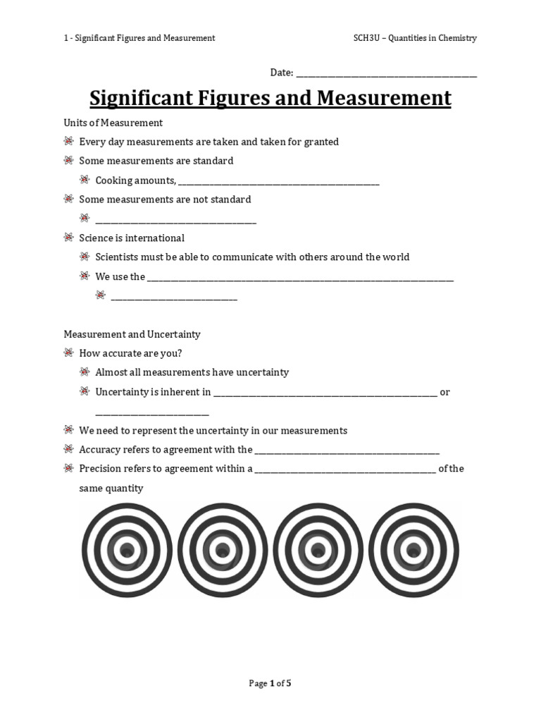 01 - Significant Figures and Measurement | PDF | Significant Figures ...