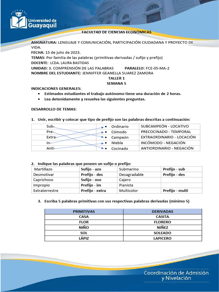 Taller-U3-Clase 2-S5 | PDF