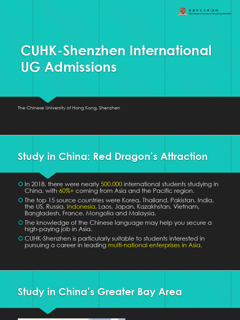 CUHKSZ (Indonesia) | PDF | China | World Politics