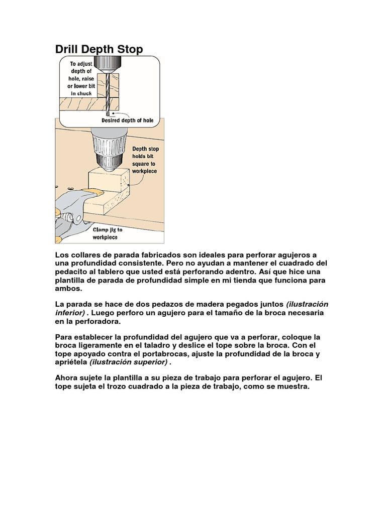 Drill Depth Stop | PDF