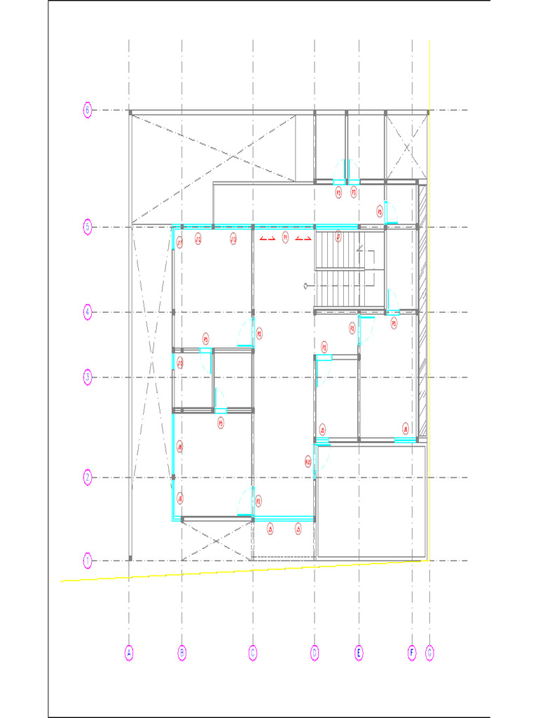 Denah Pintu Rumah DGZT Lantai 1 | PDF