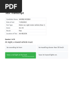 Learners License Memo-1 | PDF