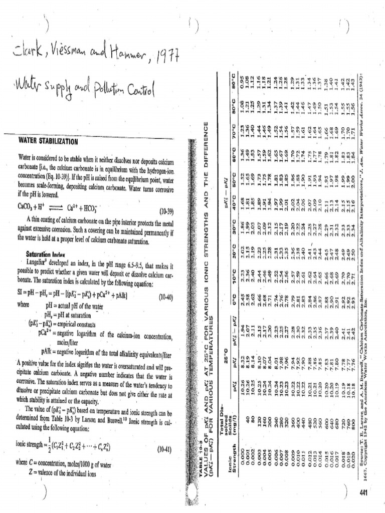 Saturation Index | PDF