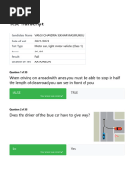 AA Road Code Practice Tests 1 | PDF | Intersection (Road) | Traffic Light